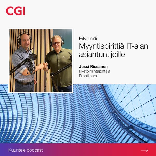 Pilvipodi: Myyntispirittiä IT-alan asiantuntijoille | CGI FI