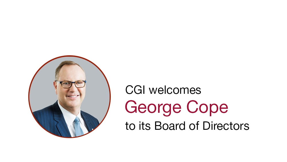 CGI to welcome George Cope to its Board of Directors | CGI.com
